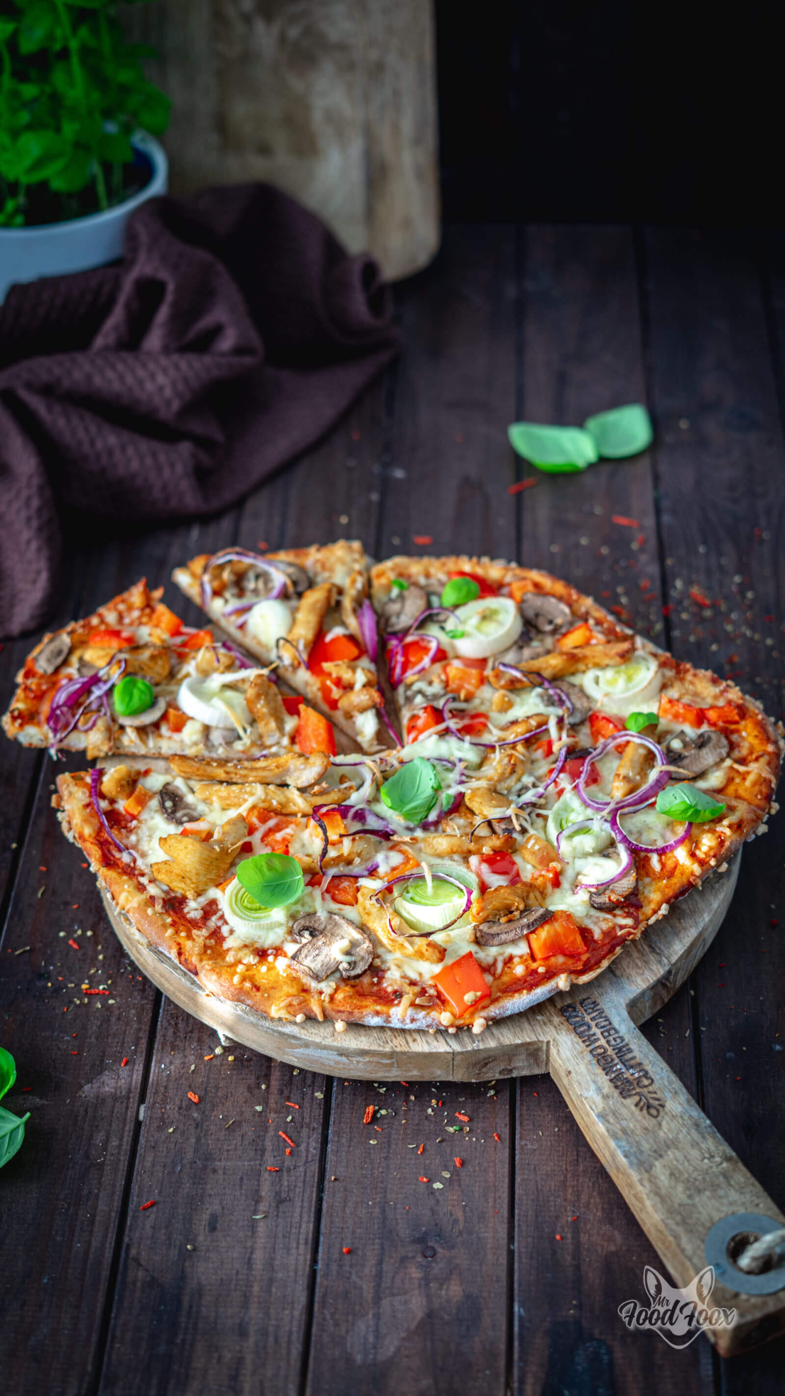 Schnelle High Protein Pizza (Fitnesspizza) einfach selber machen!