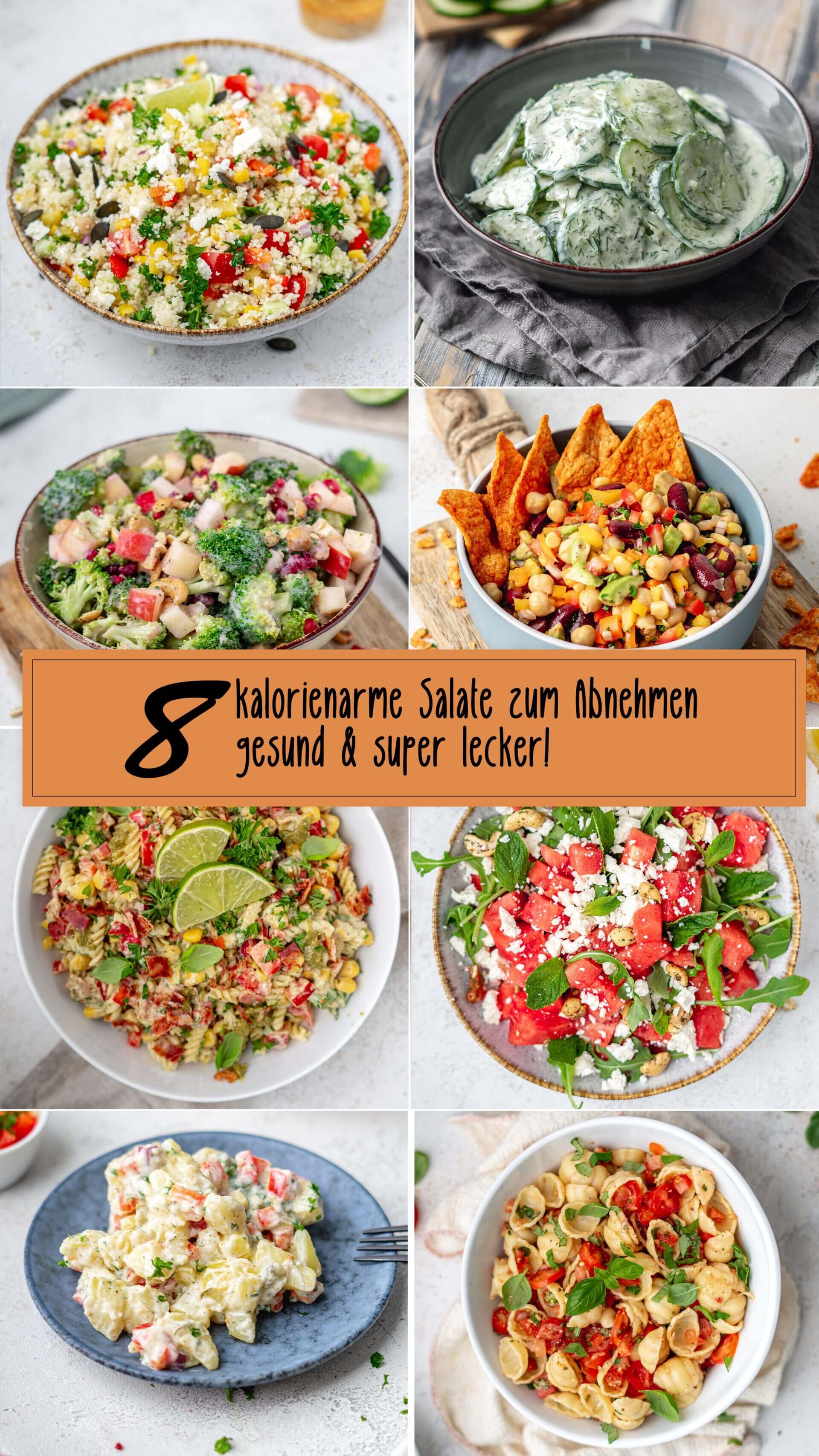 8 kalorienarme Salate zum Abnehmen - gesund & super lecker!
